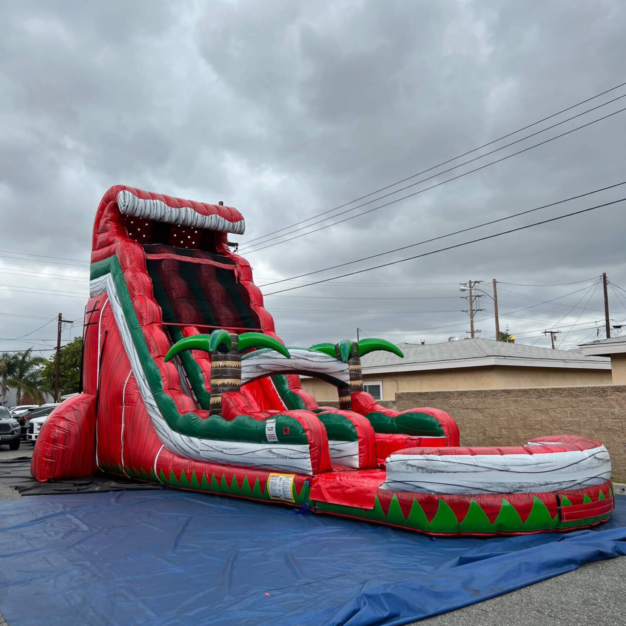 24ft Ruby Rush Dual Lane Slide - Shore Party Rentals